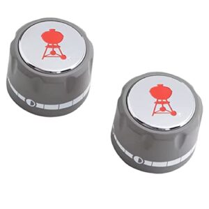 weber summit series gas grill main burner gas control 2 pack knob 91537