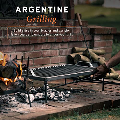 Hickory Summit argentine grill - argentinian gaucho grill - santa maria grill - argentinian parrilla set with all tools included