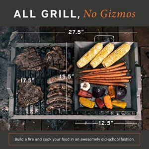 Hickory Summit argentine grill - argentinian gaucho grill - santa maria grill - argentinian parrilla set with all tools included