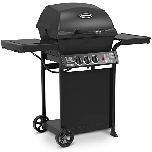 Broil-Mate, 30040BMT, Cast 2, Liquid Propane Gas Grill with Side Burner, Black