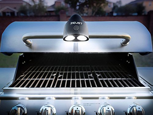 Zeust Sirius 2.0 Barbecue Grill Light with 10 Super Bright LED Lights - Durable & Weatherproof, MeltGuard Technology, Long-Lasting BBQ Lamp for Your Gas/Charcoal/Electric Grill