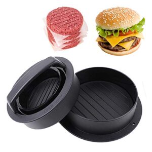 leden burger press hamburger press patty maker for bbq grill 3-in-1 non stick stuffed burger mold, kitchen tool, beef patties and sliders