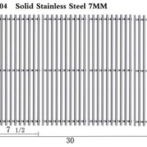 Htanch SN8264 (4-Pack) 19 1/4" Stainless Steel Cooking Grid Grates Replacement for Bull 18248 LP, 18249 NG, LP 47628, NG 47629, 57569 NG, 57568 LP, LP 62648, NG 62649 Grill