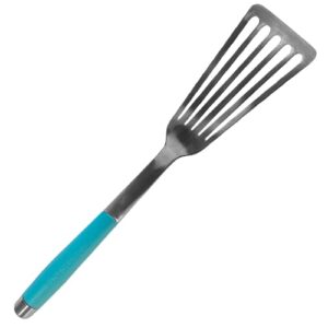 14.5'' ultimate nonstick fish spatula, toadfish, stainless steel metal spatula, slotted turner perfect for cooking seafood on the grill or kitchen