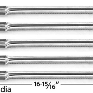 Repair Kit for Charbroil Commercial 463268806 BBQ Gas Grill Includes 4 Crossover Tube Burners, 5 Stainless Heat Plates, 5 Stainless Steel Burners and Porcelain Grates