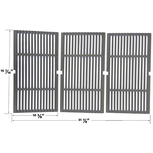 Repair Kit for Charbroil Commercial 463268806 BBQ Gas Grill Includes 4 Crossover Tube Burners, 5 Stainless Heat Plates, 5 Stainless Steel Burners and Porcelain Grates