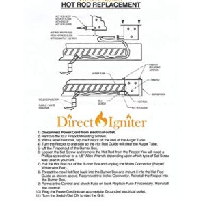 Direct Igniter Replacement Hot Rod/Igniter Fits All Traeger OEM Fits BAC006 BAC432