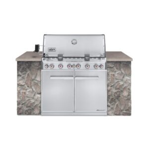 weber summit s-660 built-in natural gas stainless steel grill (7460001)