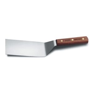 dexter russell 19680 hamburger turner - rosewood handled 6"wx3"d blade