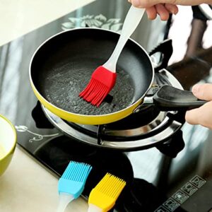 Basting Brush, Basting Brushes Grill Kitchen Silicone Pastry Cooking Brushs & BBQ Basting Brush, Varying Bright Color - Best Kitchen Gadget (Oil Brush 4 Pack)