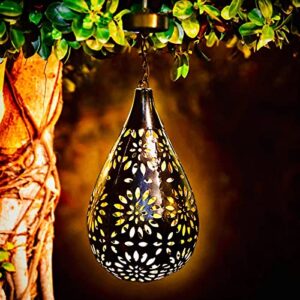 solar lanterns outdoor waterproof, solar outdoor lanterns decorative for yard, solar garden decor lanterns, solar hanging lanterns outdoor for patio, pathway easter decorative christmas day