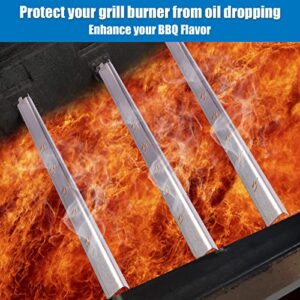 Uniflasy Grill Heat Plates Replacements for Charbroil Performance 463448021 463449021 463365021 5-Burner Grill 463351021 463352521 4Burner Gas Grill Stainless Steel Heat Shields Burner Covers 5Pack