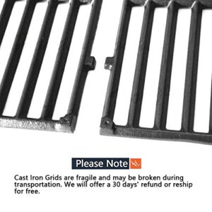 Hongso 19.5" Grill Grates 17.5" Flavorizer Bars Burner Tubes for Weber Genesis 300 Series E-310 E-320 E-330 EP-310 EP-320 EP-330 S-310 S-330 Gas Grill (2011-2016 with Front Control Knobs) 7524 7621