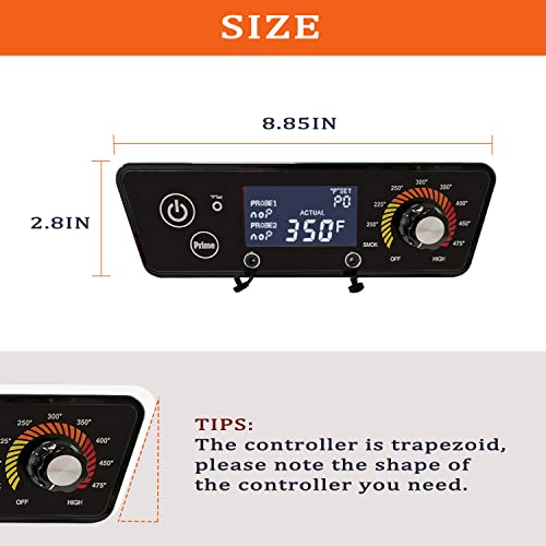 Digital Thermostat Control Board Replacement Part for Pit Boss Wood Grills, BBQ Temperature Controller, Compatible with Pitboss P7-340/700/1000 with LCD Display