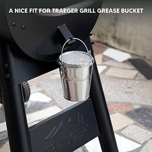 Stanbroil Grease Bucket Liners for Traeger Grill, 15 Pack Disposable Heavy Duty Foil Liners Fit for Traeger, Pit Boss, Camp Chef, Louisiana