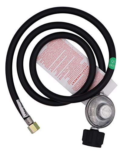 6.5 Feet Propane Heater Hose Regulator QCC1 for Fire Pit Grill Heater-Replacement Propane Hose and Gas Grill