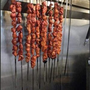 Metal Skewers, 39" in length BBQ/ Tandoor 6 mm thickness : Mild Steel (Pack of 4)