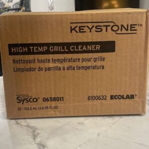 Keystone(TM) High Temp Grill Cleaner, Bundle of 6 x 3.6 oz pouches, for Kitchen, Food Truck, Professional Kitchen