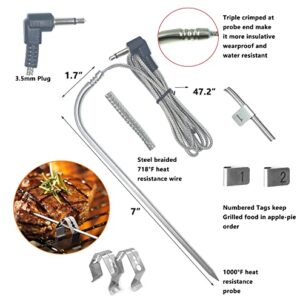 Control Board Kit Replacement for Pit BOSS Series 3/4/5/7 Vertical Pellet Smoker, Upgraded Circuit Baord Applied, Come with 1 Hot Rod Ignitor,1 RTD Temperature Sensor and 2 Meat Probes