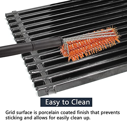 Hongso 17.4" Porcelain Steel Grill Grates for Weber Spirit E-310 / E-320, Spirit S-310 / S-320, Spirit 700, Weber 900, Genesis Silver B/C, Genesis I - IV / 1000-5000, 65906 7525 7526 7527 9930 PCG525