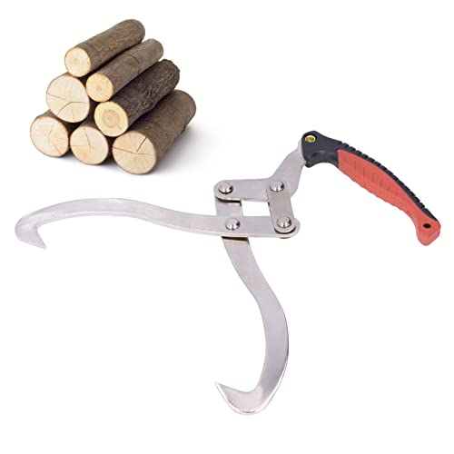 Shanrya Log Tongs, Labor Saving Practical Logging Tongs Manual for Garden Wood Handling