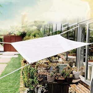 ALBN Sun Shade Cloth Shade Netting 90% UV Blocking Breathable Weather Resistance HDPE for Balcony Patio Garden Plants Covering (Color : White, Size : 1x2m)