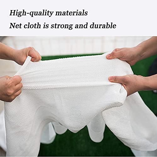 ALBN Sun Shade Cloth Shade Netting 90% UV Blocking Breathable Weather Resistance HDPE for Balcony Patio Garden Plants Covering (Color : White, Size : 1x2m)