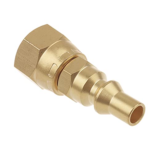 Timsec 1/4'' Male Propane Quick Connect Fittings, 3/8" Female Flare to 1/4" Gas Grill LP Quick Connect with 33ft PTFE Gas Line Pipe Thread Tape for Low Pressure Gas Appliance, Heater, Fire Pit and RV