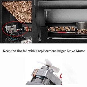 Replacement Auger Motor, Compatible with Traeger/Pit Boss Wood Pellet Grills, 1.6 RPM Durable Pellet Feed Drive Motor Replacement Parts, Easy to Install