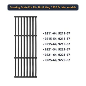 Cast Iron Grill Grates Replacement Parts for Broil King Baron 440 320 340 420 440 S440 490 S320, 9221-64, Huntington 6023-89, 6020-54, 6020-57, 2122-64, 2122-67 Grates, Broil-Mate 7120-64 Parts,4 Pack