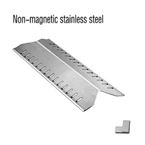 Kalomo 19 9/16” Stainless Steel Grill Heat Plates Heat Shield Tent Burner Cover BBQ Gas Grill Replacement Parts for Huntington 6301-24, 30040HNT, Broil-Mate 24025BMT, Fiesta, Master Forge 30030MSF