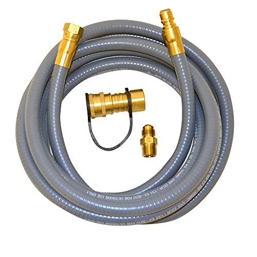 Mr. Heater F273720 12 Foot Natural Gas and Propane Gas Hose Assembly 3/8' Female Pipe Thread x 3/8" Male Flare Quick Disconnect,Multi,