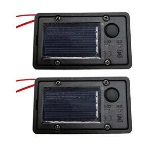 ekdjkk solar lantern top battery box, 2pcs/pack, solar panel lantern lid light bulb accessories, replacement parts