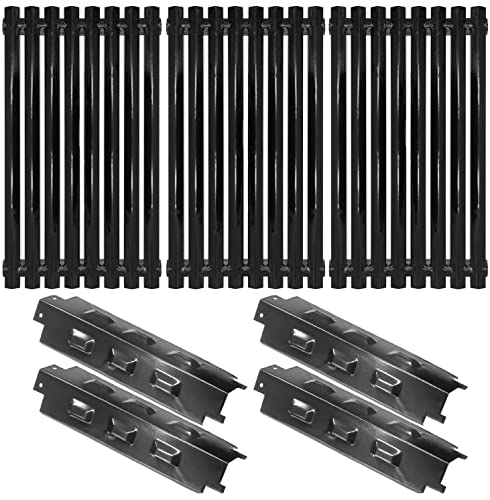 Hongso 16 13/16" Grill Grates and 14 5/8" Heat Plates for Charbroil 463439915 463436413 461442114, Thermos 461442114, Master Chef Grills