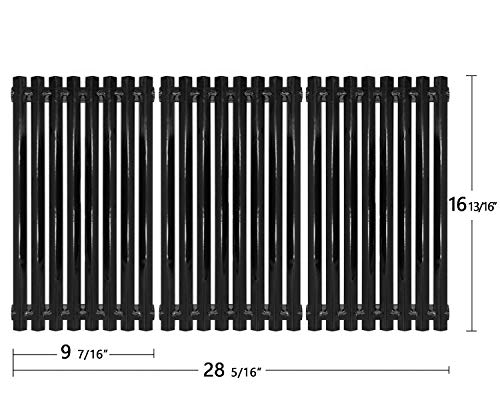 Hongso 16 13/16" Grill Grates and 14 5/8" Heat Plates for Charbroil 463439915 463436413 461442114, Thermos 461442114, Master Chef Grills