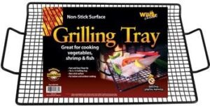 vegetable grilling tray 1 x non-stick grilling tray (great for vegetables, shrimp & fish)