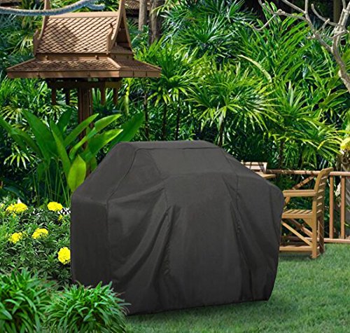 FLR Gas Grill Cover Large XL 66 inches Black Waterproof Outdoor Barbeque Grill Covers BBQ Gas Grill Cover Char Broil Patio Bistro