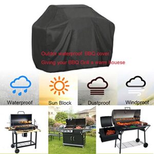 FLR Gas Grill Cover Large XL 66 inches Black Waterproof Outdoor Barbeque Grill Covers BBQ Gas Grill Cover Char Broil Patio Bistro