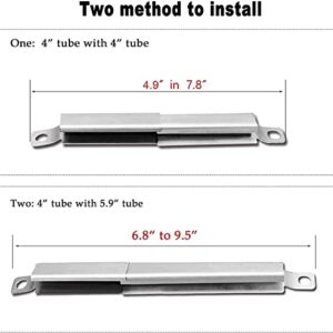 Hisencn Gas Grill Repair for Kenmore 122.16134, 122.16134110, Nexgrill 720-0719BL, 720-0773, 720-0783, Tera Gear 1010007A Grill Burners, Grill Grate, Heat Plate Shield Replacement Parts