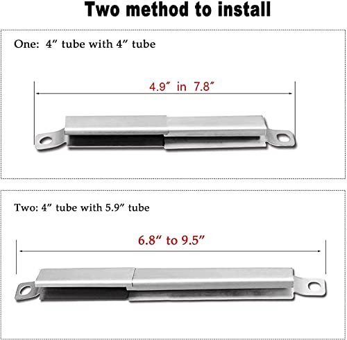 Hisencn Gas Grill Repair for Kenmore 122.16134, 122.16134110, Nexgrill 720-0719BL, 720-0773, 720-0783, Tera Gear 1010007A Grill Burners, Grill Grate, Heat Plate Shield Replacement Parts