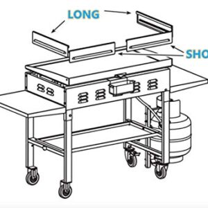 5015 Wind Screen/Wind Guards Compatible with Blackstone 36 " Griddle and Other Griddle