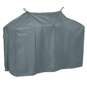 classic accessories storigami easy fold water-resistant 58 inch bbq grill cover, monument grey