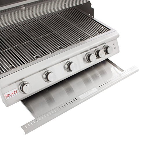 Blaze LTE 40-Inch 5-Burner Built-In Propane Grill With Rear Infrared Burner & Grill Lights - BLZ-5LTE-LP