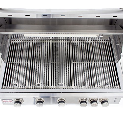 Blaze LTE 40-Inch 5-Burner Built-In Propane Grill With Rear Infrared Burner & Grill Lights - BLZ-5LTE-LP