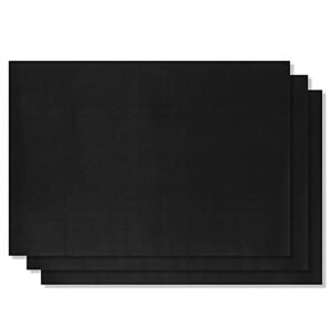 Grill Magic BBQ Grill Mat Set of 3-100% Nonstick Large Grilling Sheets - Heavy Duty Cooking Mats for Outdoor Grill Charcoal, Gas or Electric - Reusable, Extra Thick and Easy to Clean - 15.75 x 13