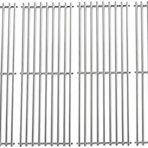 17 3/8" Cooking Grid Grates for Broil King Baron 320, 340, 420, 440, 490, Huntington 2122-64 2122-67 6020-54 6020-57 6020-64 6020-67 6023-89, Sterling 5020-54, Broil-Mate Grill, Stainless Steel, 4PCS