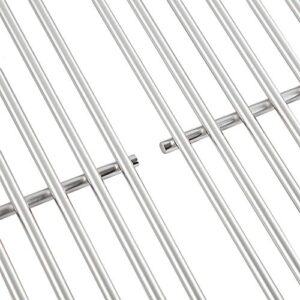 17 3/8" Cooking Grid Grates for Broil King Baron 320, 340, 420, 440, 490, Huntington 2122-64 2122-67 6020-54 6020-57 6020-64 6020-67 6023-89, Sterling 5020-54, Broil-Mate Grill, Stainless Steel, 4PCS