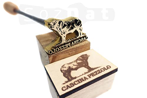 SozDat Custom Cake Branding Iron | Meat Branding Iron for Grilling | Meat Brander Personalized | Steak Branding Irons Personalized | Food Branding Iron | BBQ Branding Iron