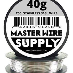 Stainless Steel 316L - 250' - 40 Gauge Wire