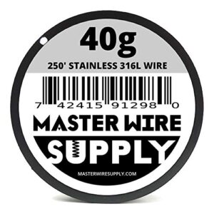 Stainless Steel 316L - 250' - 40 Gauge Wire